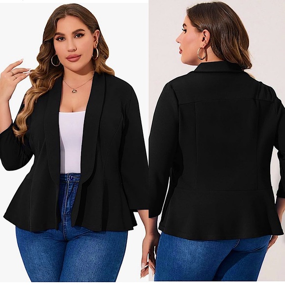 Jackets & Coats | Plus Size Casual Open Blazer 3x | Poshmark